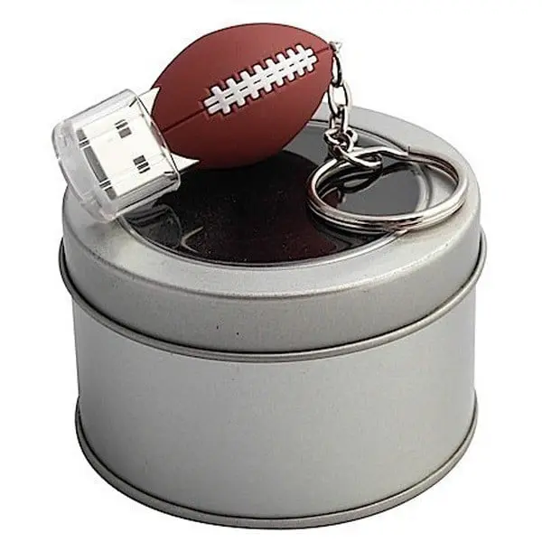 Clé USB original ballon Football US - 8 Go - Passions Cadeaux