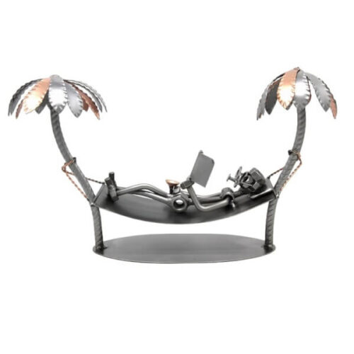 Cadeau retraite humour - Personnage sous les palmiers
